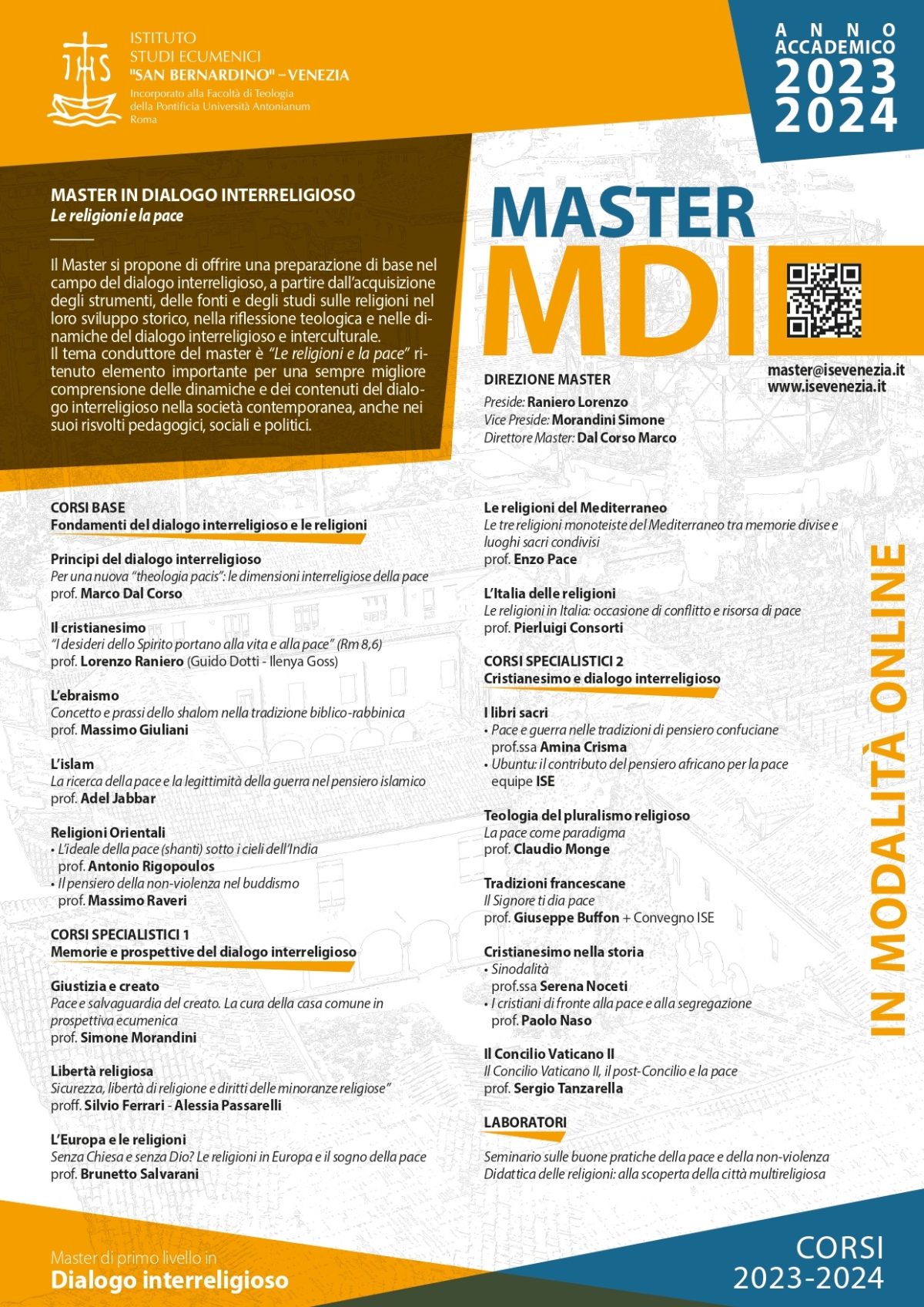 ISE – Master 2023-2024 – ISSR Veneto Orientale
